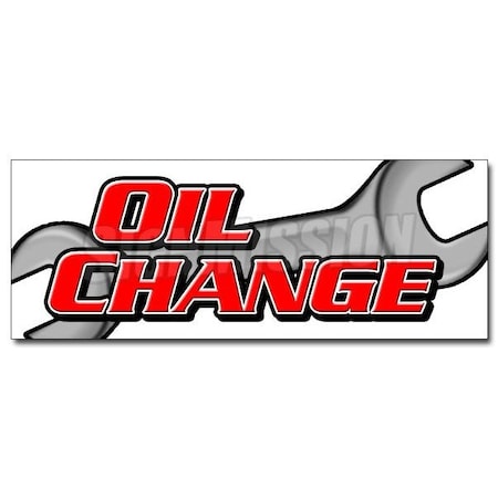 Signmission OIL CHANGE DECAL sticker car fluids engine auto fast ...