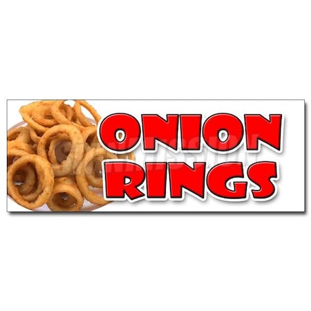 Signmission 12in ONION RINGS DECAL sticker deep fried vidalia sweet ...