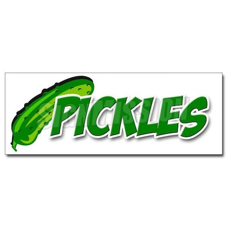 Signmission PICKLES DECAL sticker sour fried dill kosher pickle on a ...