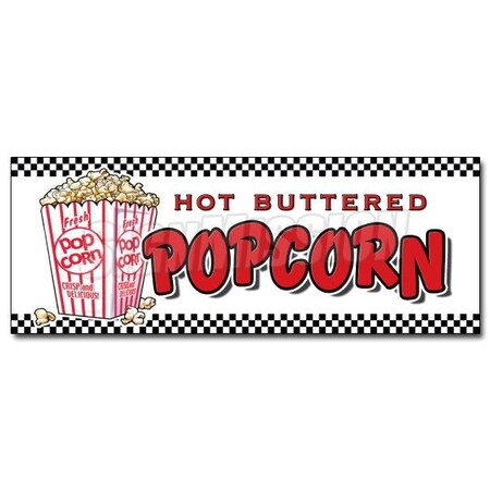 Signmission 12in POPCORN DECAL sticker stand concession pop corn popped ...