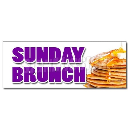 Signmission SUNDAY BRUNCH DECAL sticker breakfast lunch champagne ...