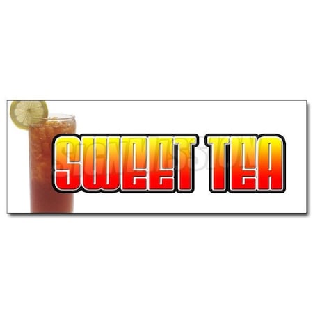 Signmission 12in SWEET TEA DECAL sticker ice iced drink cart stand ...