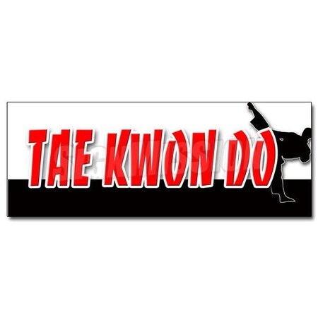 Signmission TAE KWON DO DECAL sticker martial art defense school ...