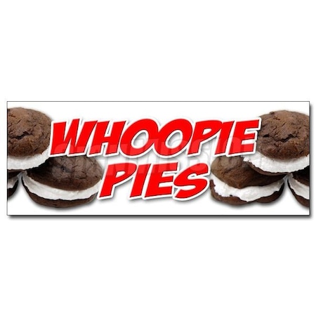 Signmission WHOOPIE PIES DECAL sticker cake pie gob BFO black and white ...