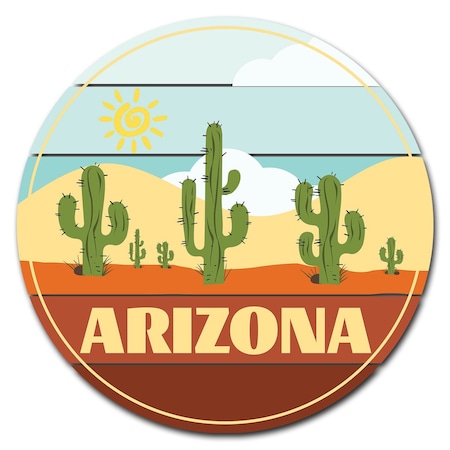 Signmission Arizona Circle Corrugated Plastic Sign C-24-CIR-WS-Arizona ...