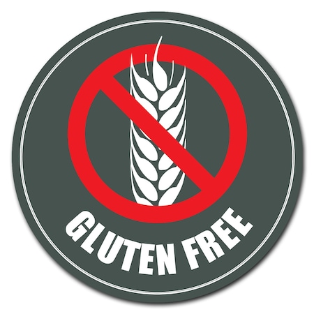 Signmission Farmers Market Gluten Free Circle Corrugated Plastic Sign ...