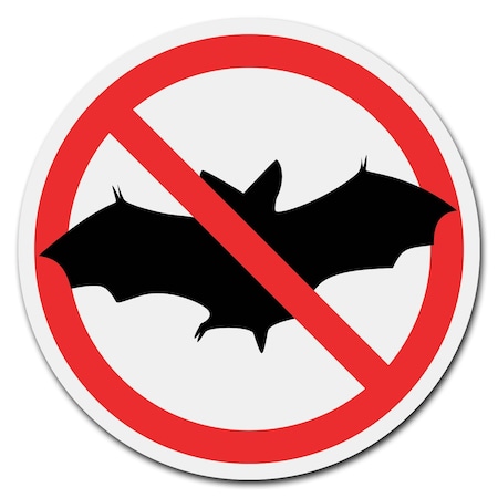 Signmission No Bat Circle Corrugated Plastic Sign C-24-CIR-No bat | Zoro