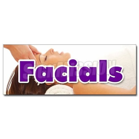 Signmission FACIALS DECAL sticker spa beauty shop massage manicure ...
