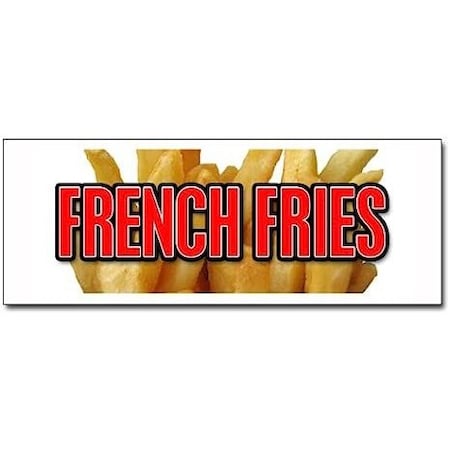 Signmission FRENCH FRIES DECAL sticker fry cart stand trailer supplies ...