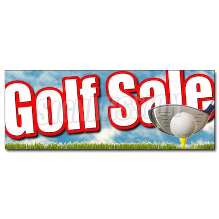 Signmission Safety Sign, 36 in Height, Vinyl, 14 in Length, Golf D-36 ...