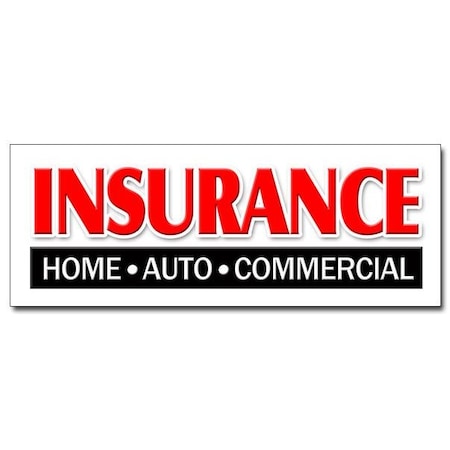 Signmission INSURANCE HOME AUTO COMMERCIAL DECAL sticker store shop ...