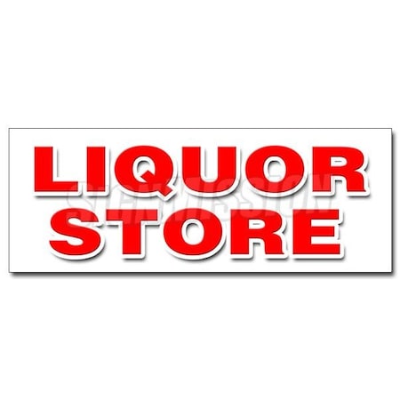 Signmission LIQUOR STORE DECAL sticker cold beer malt huge selection ...