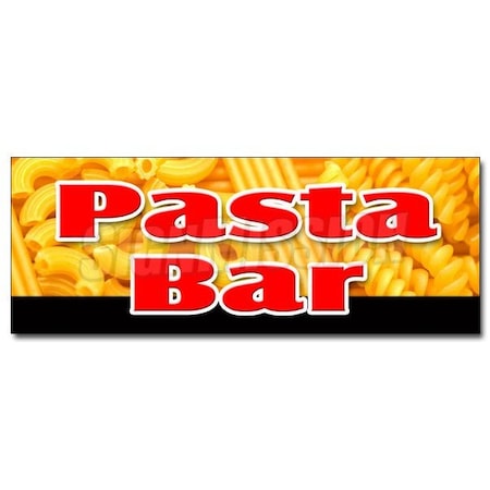 Signmission PASTA BAR DECAL sticker dressing salad pasta noodles ...