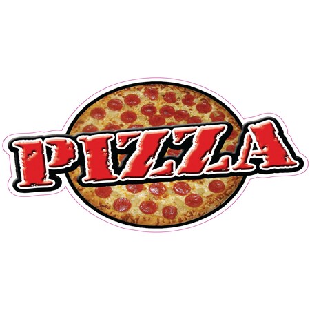 Signmission Safety Sign, 48 in Height, Vinyl, 18 in Length, Pizza D-48 ...