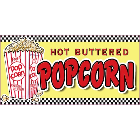 Signmission Safety Sign, 48 in Height, Vinyl, 18 in Length, Popcorn D ...