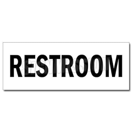 Signmission RESTROOM DECAL sticker john stall water closet ladies room ...