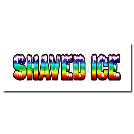 Signmission SHAVED ICE 1 DECAL sticker hawaiian cart stand fair cold ...
