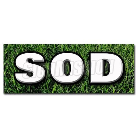 Signmission SOD DECAL sticker landscape landscaper for sale grass seed ...