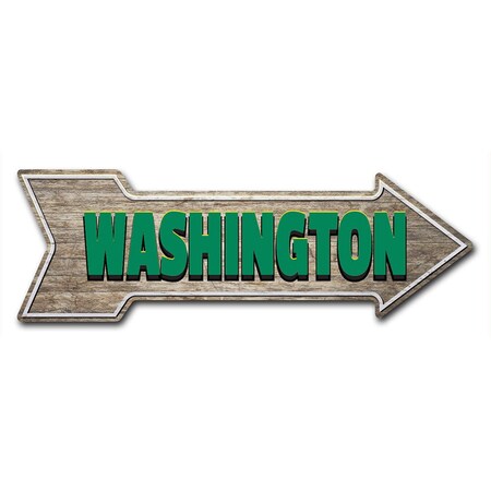 Signmission Washington Arrow Decal Funny Home Decor 36in Wide D-A-12 ...