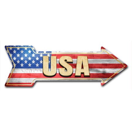 Signmission USA Arrow Decal Funny Home Decor 36in Wide D-A-12-999559 | Zoro