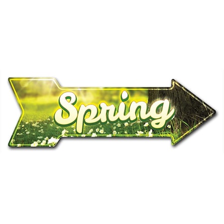 Signmission Spring Arrow Decal Funny Home Decor 36in Wide D-A-12-999594 ...