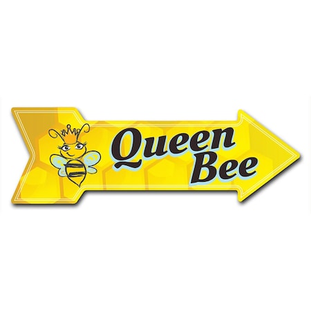 Signmission Queen Bee Arrow Decal Funny Home Decor 36in Wide D-A-12 ...