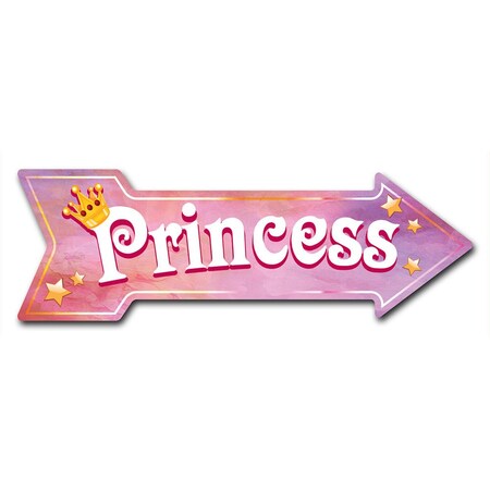 Signmission Princess 2 Arrow Decal Funny Home Decor 36in Wide D-A-12 ...