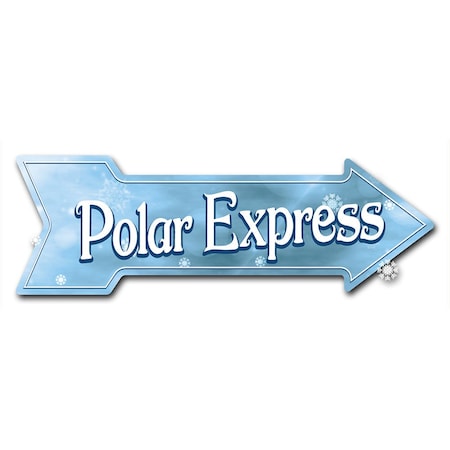 Signmission Polar Express Arrow Decal Funny Home Decor 36in Wide D-A-12 ...