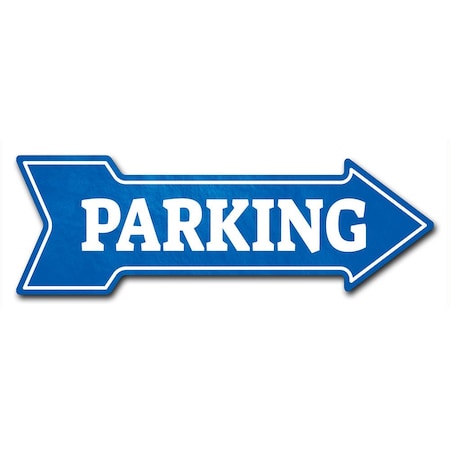 Signmission Parking Arrow Decal Funny Home Decor 18in Wide, 18" x 6", D ...