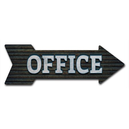 Signmission Office Arrow Decal Funny Home Decor 36in Wide D-A-12-999700 ...