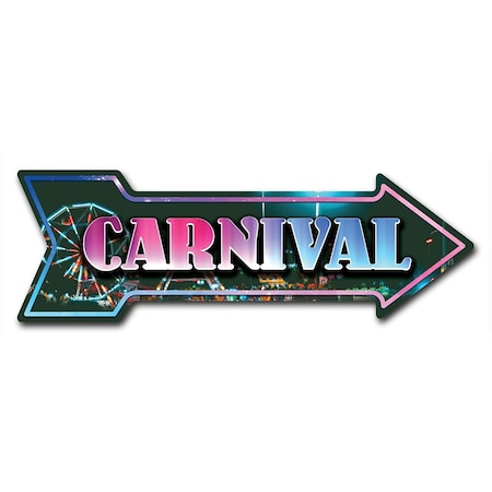 Signmission Carnival Arrow Decal Funny Home Decor 36in Wide D-A-12 ...
