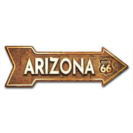 Signmission Arizona Route 66 Arrow Decal Funny Home Decor 36in Wide D-A ...