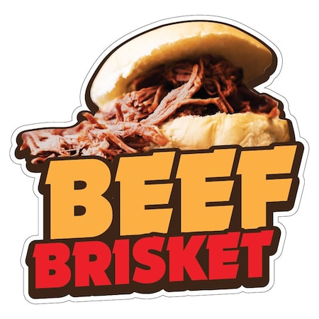 Signmission Beef Brisket Decal Concession Stand Food Truck Sticker, 24 ...