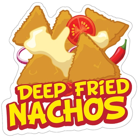 Signmission Deep Fried Nachos Decal Concession Stand Food Truck Sticker ...