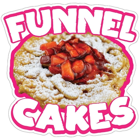 Signmission Funnel Cakes 2 Decal Concession Stand Food Truck Sticker ...