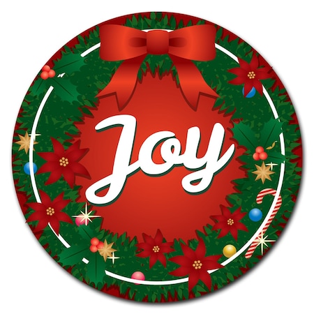 Signmission Joy Circle Vinyl Laminated Decal D-12-CIR-Joy | Zoro