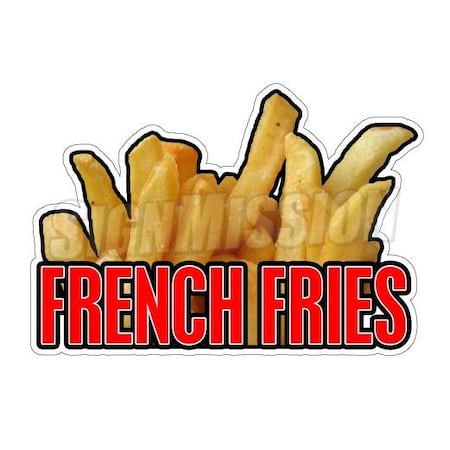Signmission FRENCH FRIES I Concession Decal sign fry oil cart trailer ...