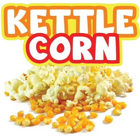 Signmission KETTLE CORN Concession Decal sign cart trailer stand ...