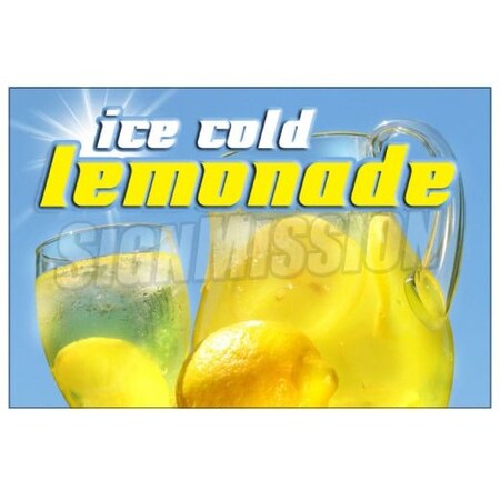 Signmission LEMONADE I Concession Decal drink sign signs cart trailer ...