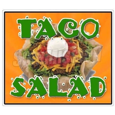 Signmission TACO SALAD Concession Decal mexican food menu cart trailer ...