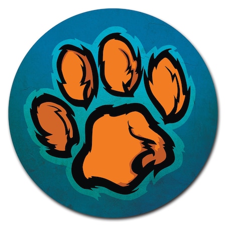 Signmission Paw K9 Circle Vinyl Laminated Decal D-24-CIR-Paw | Zoro