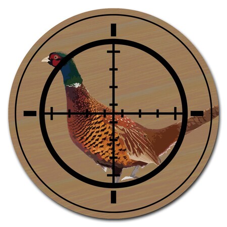 Signmission Pheasant Hunter Circle Vinyl Laminated Decal D-12-CIR ...