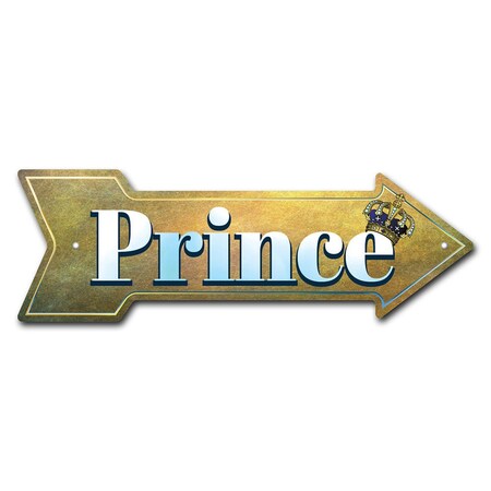Signmission Prince Arrow Sign Funny Home Decor 36in Wide P-ARROW12 ...