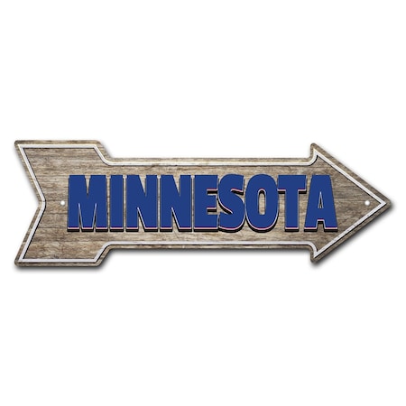 Signmission Minnesota Arrow Sign Funny Home Decor 36in Wide P-ARROW12 ...