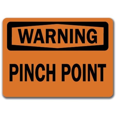 Signmission Warning Sign-Pinch Point-10in x 14in OSHA Safety Sign, 10 ...