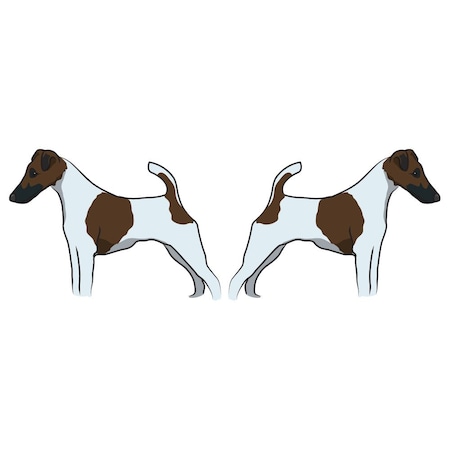 Signmission Smooth Fox Terrier Dog Decal, Dog Lover Decor Vinyl Sticker ...