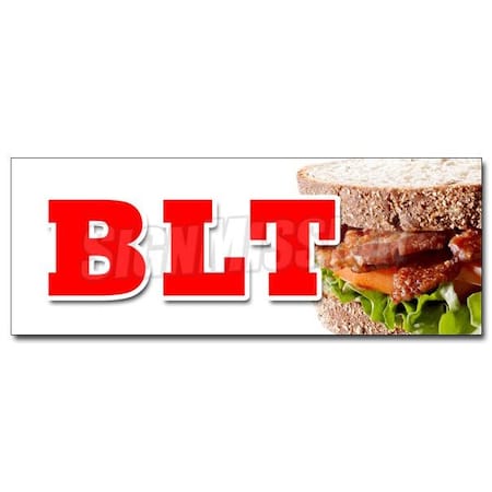 Signmission BLT DECAL sticker bacon lettuce tomato sandwich drink ...