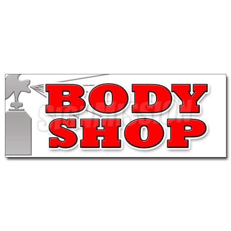 Signmission BODY SHOP DECAL sticker car auto body shop wreck fix ding ...