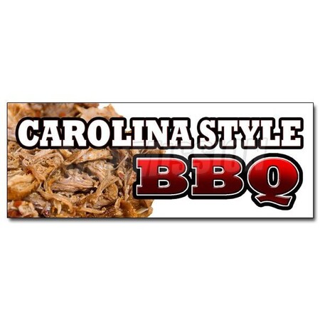 Signmission CAROLINA STYLEBBQ DECAL sticker beef brisket ribs pork ...