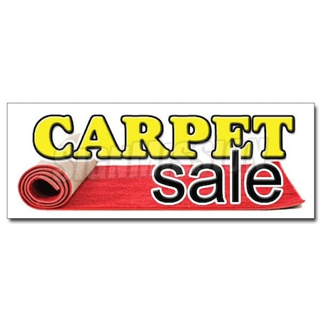 Signmission CARPET SALE DECAL sticker store carpeting oriental wove ...